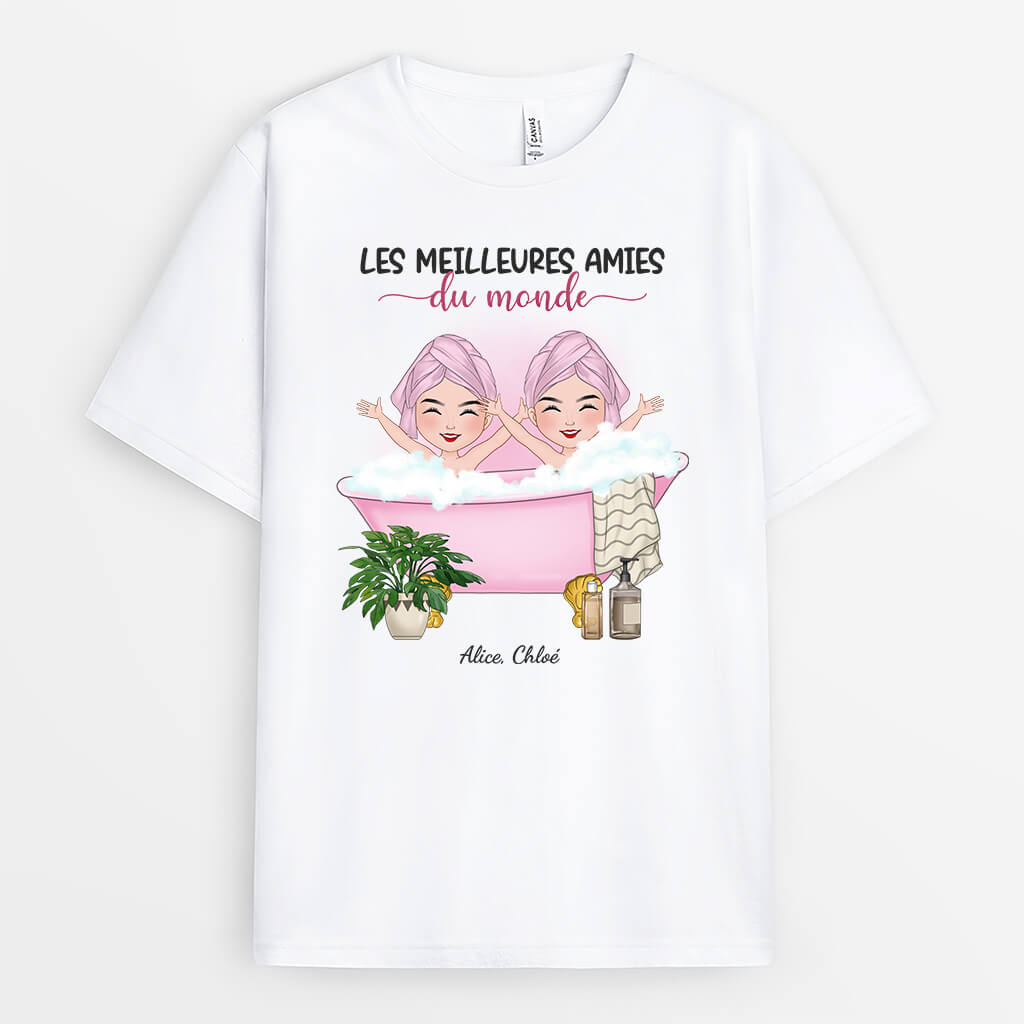 Les Meilleures Amies Les Plus Heureuses Du Monde - Cadeau Personnalisé ...