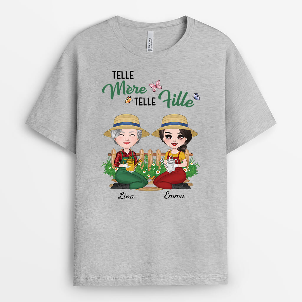 Telle Mère Telle Fille - Cadeau Personnalisé | T-shirt Pour Maman ...